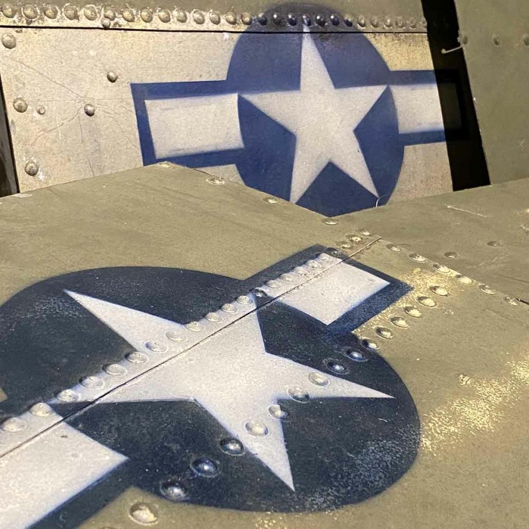 Douglas C-47B Dakota 44-76787 skin panel with USAAF roundel - Aviation ...