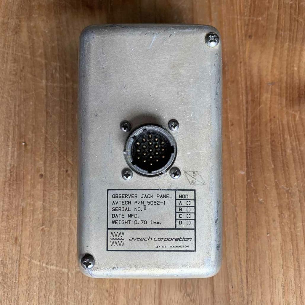 Boeing 727 observer jack panel - Aviation Gadgets