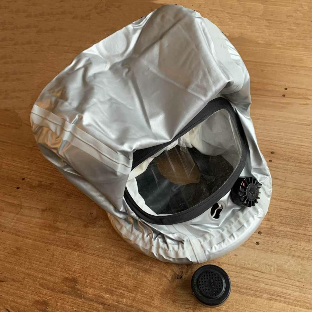 Smoke hood - protective breathing equipment - Aviation Gadgets