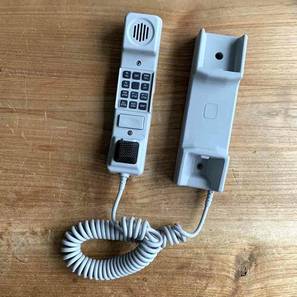 Holmberg cabin interphone passenger address handset - Aviation Gadgets