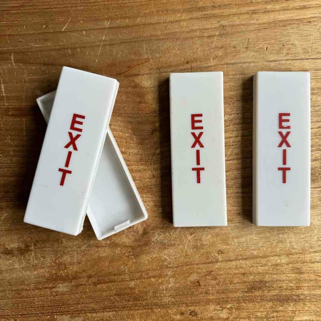 British Airways Boeing 747 exit marking sign cover (set of 7 ...