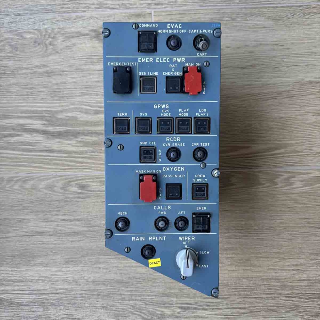 Airbus A320 overhead control & indication panel 21VU - Aviation Gadgets